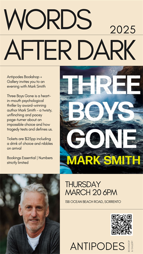 Words After Dark with author Mark Smith - Mornington Peninsula Shire