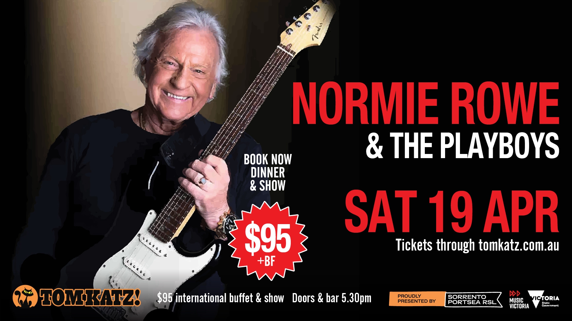 'Normie Rowe and The Playboys' at Tom Katz Sorrento - Mornington ...