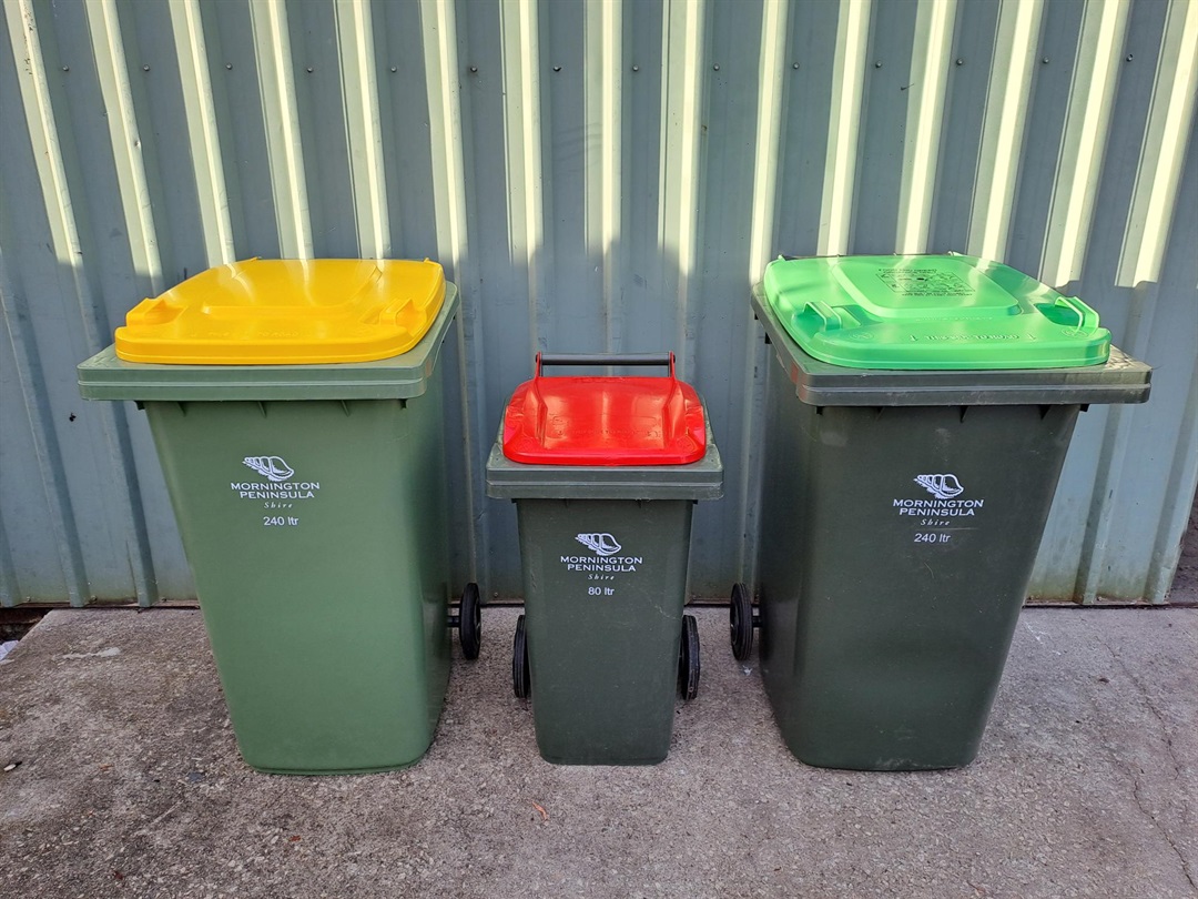 New Bin lid colours explained - Mornington Peninsula Shire